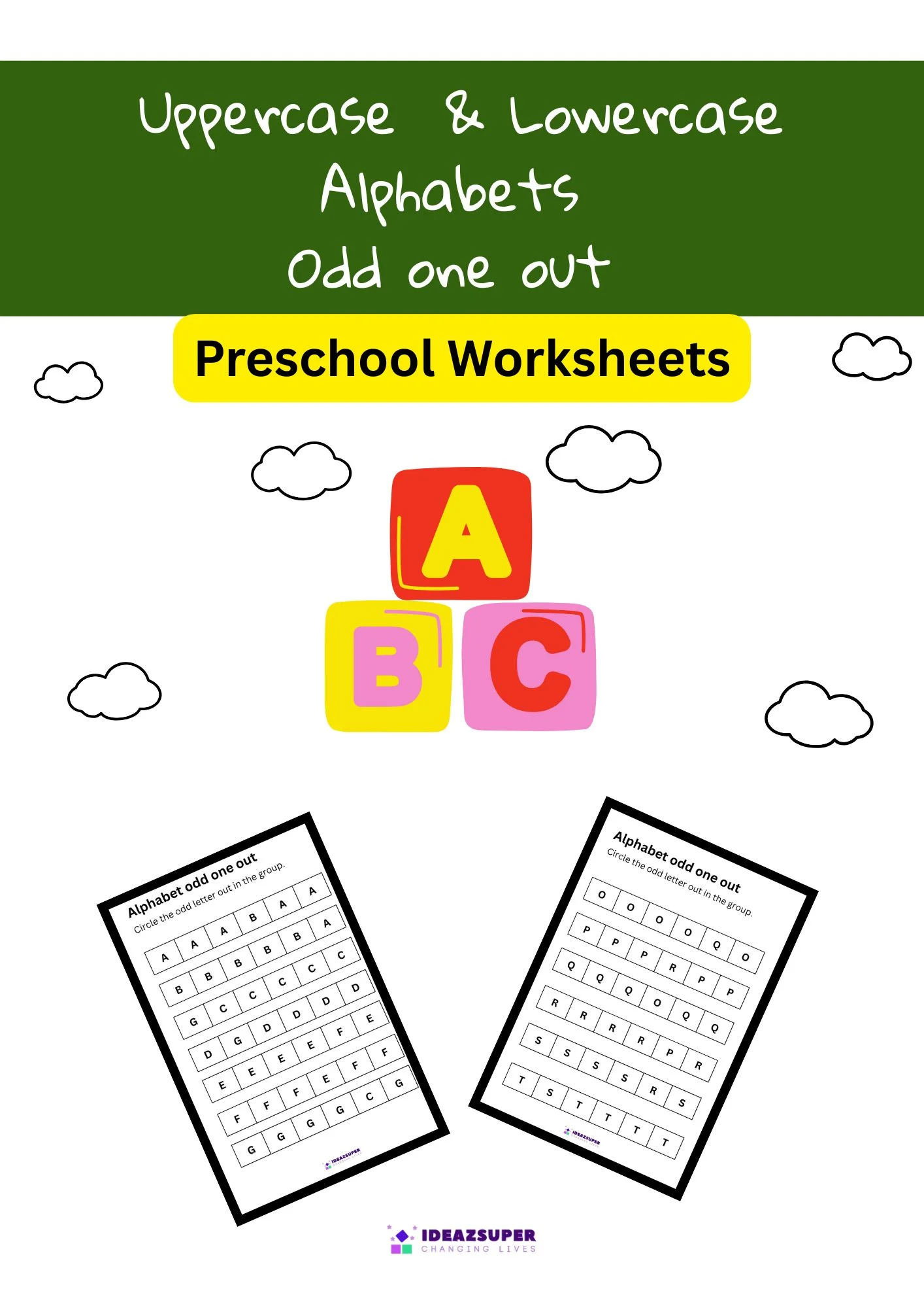 Recognize Alphabets – Circle the Odd One Out - IdeazSuper