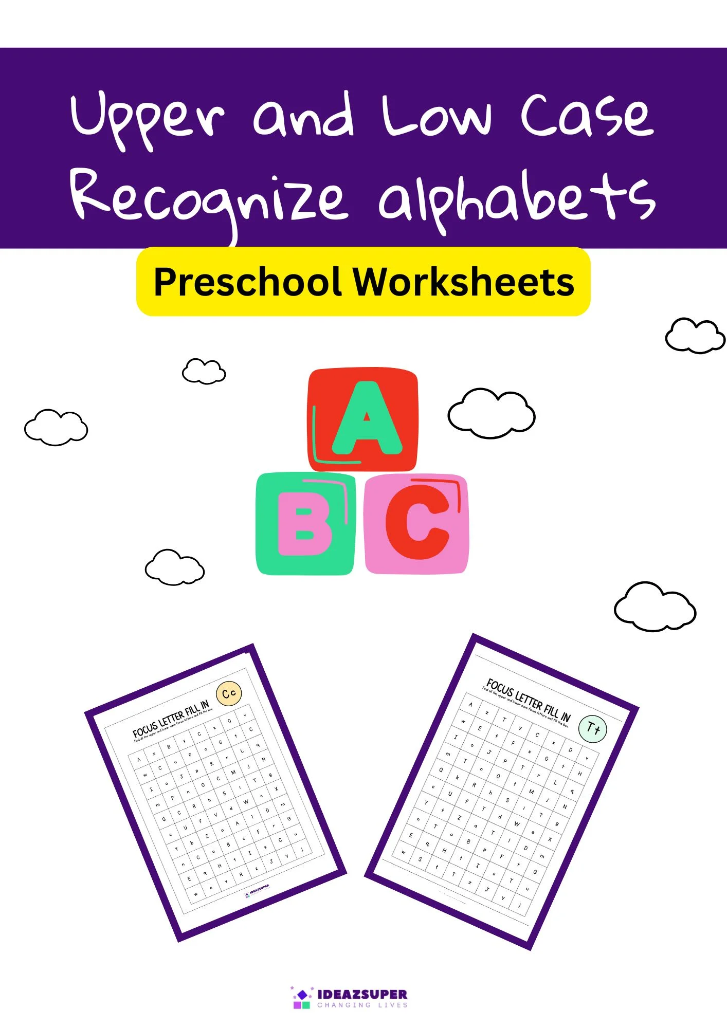 English Connecting Uppercase and Lowercase Letter – Fill the Focus ...