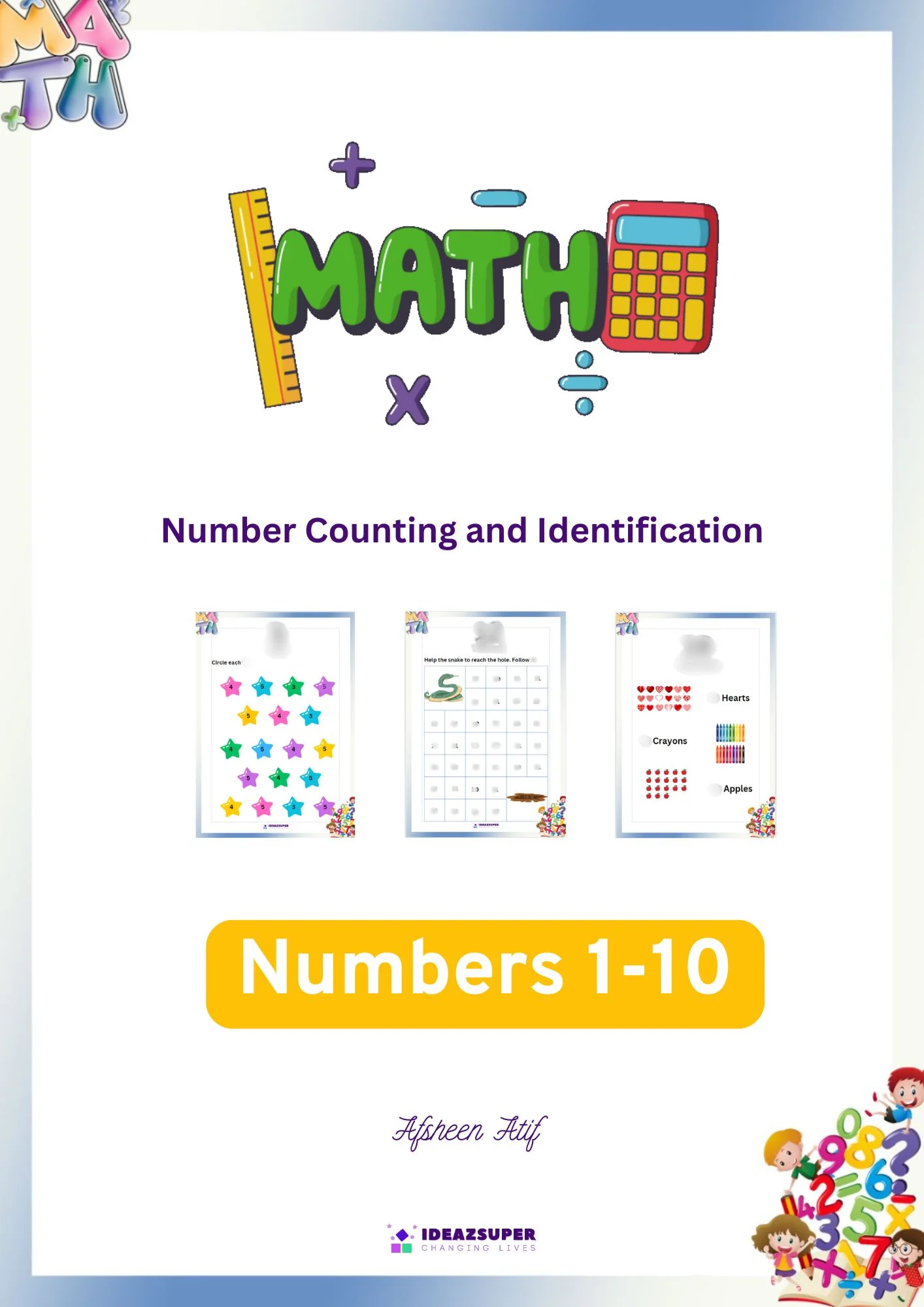 Numbers 1–10 Worksheets for Preschoolers | Fun Early Math Practice ...