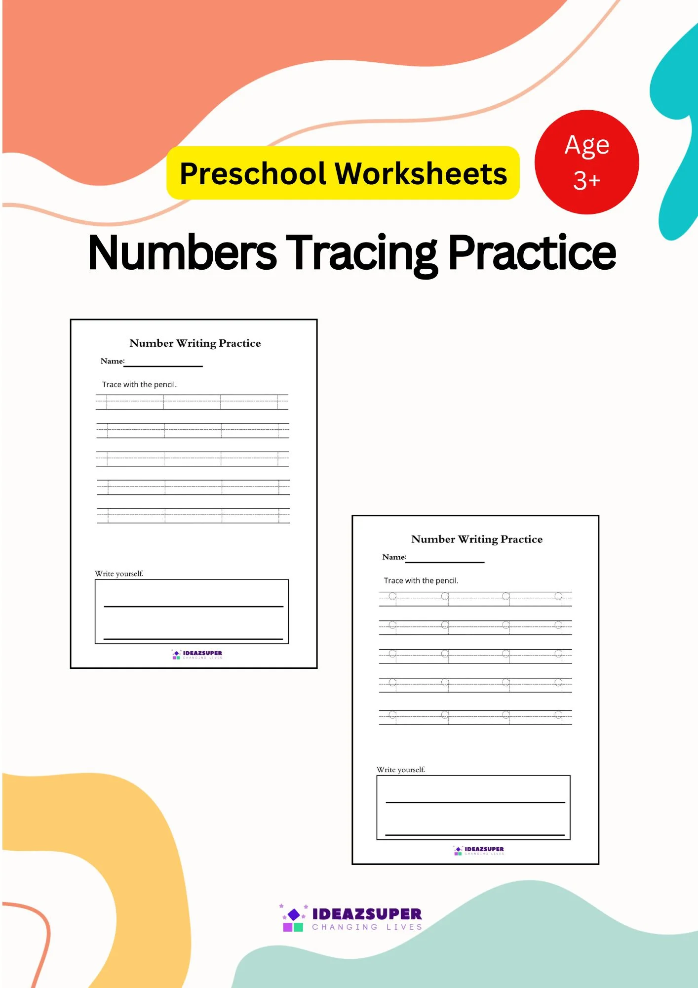 Number Tracing Worksheets (0–10) - IdeazSuper