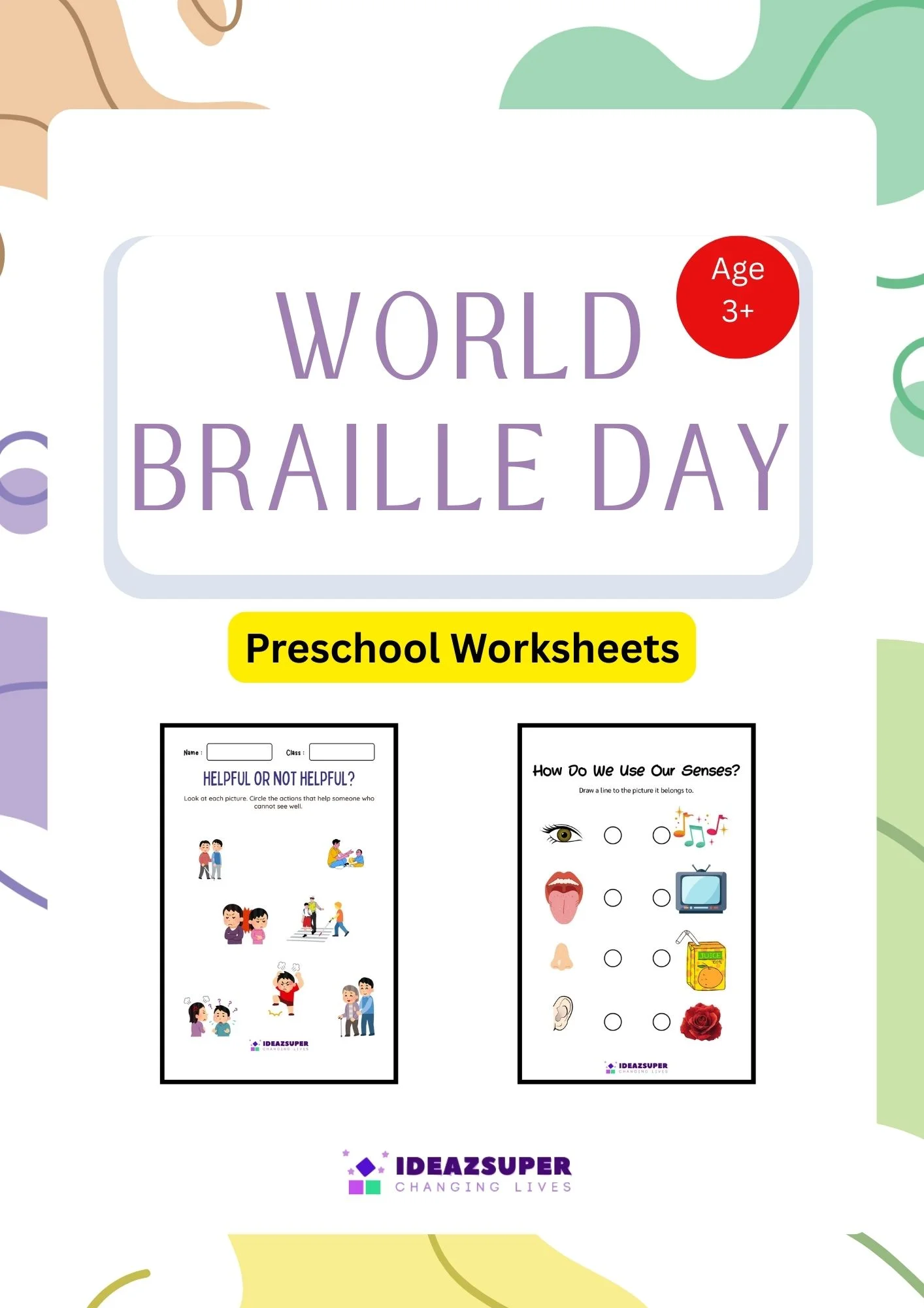 World Braille Day Worksheets for Kids - IdeazSuper