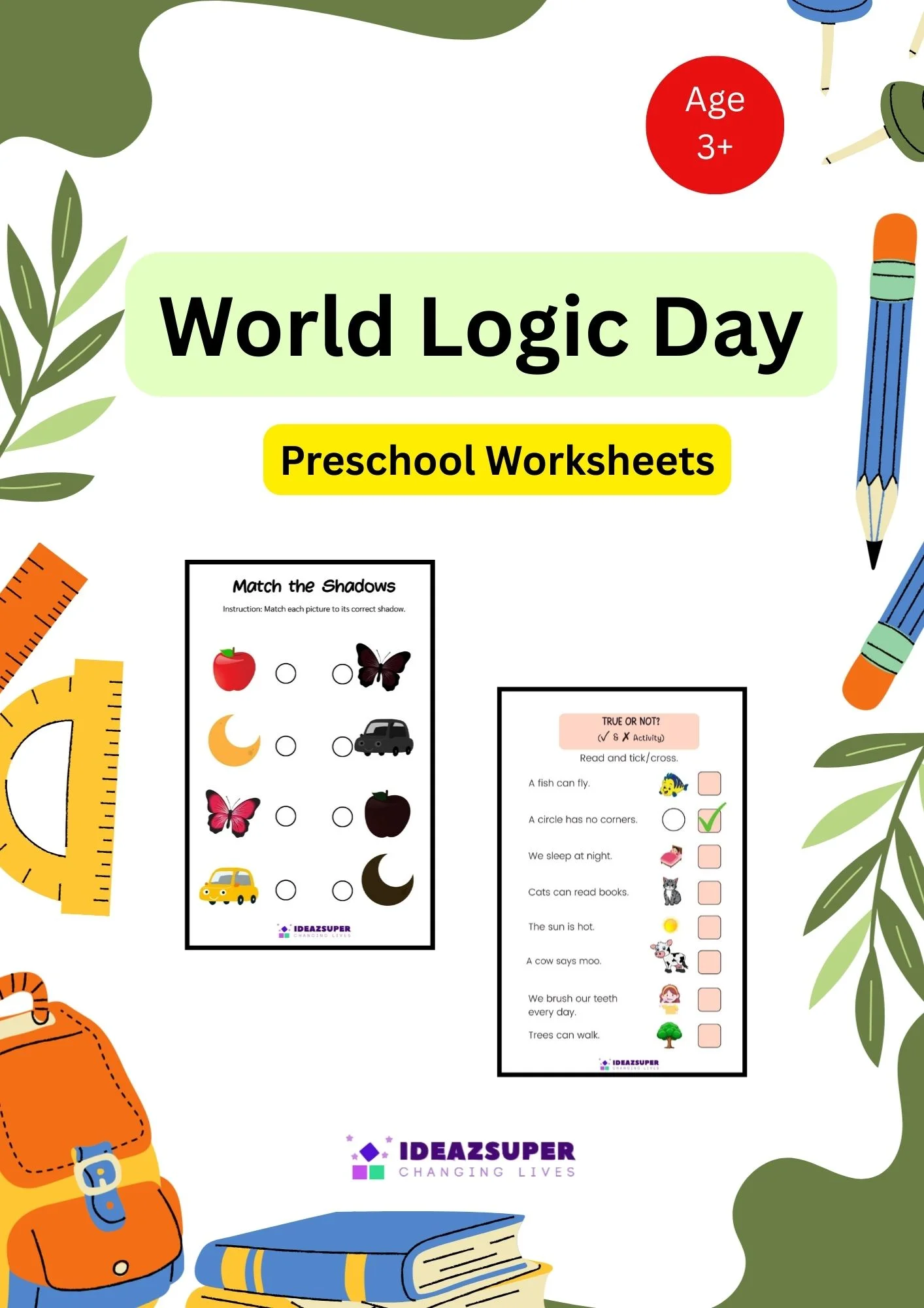 World Logic Day Worksheets for Kids - IdeazSuper