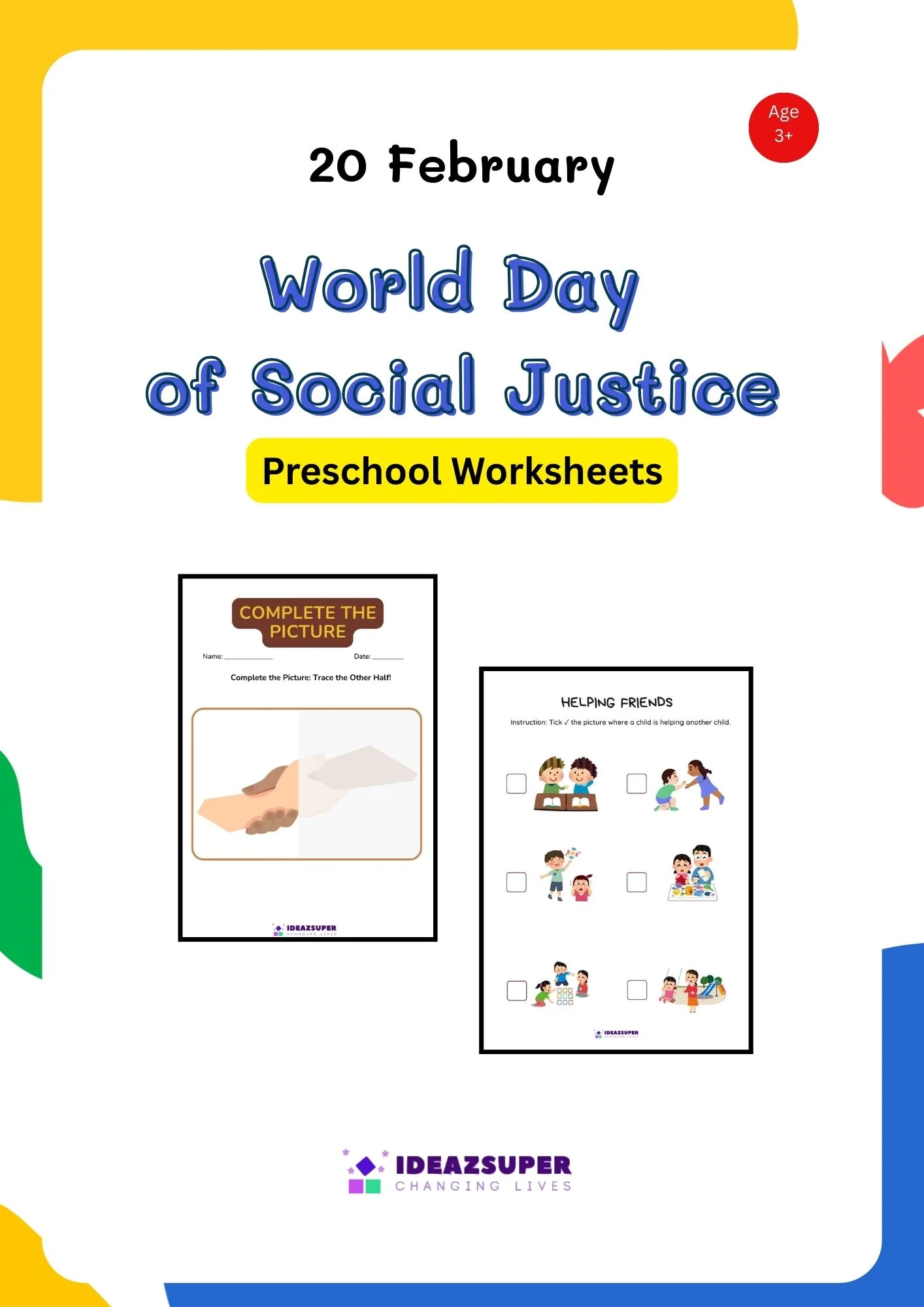 World Day of Social Justice Activities for Preschoolers - IdeazSuper