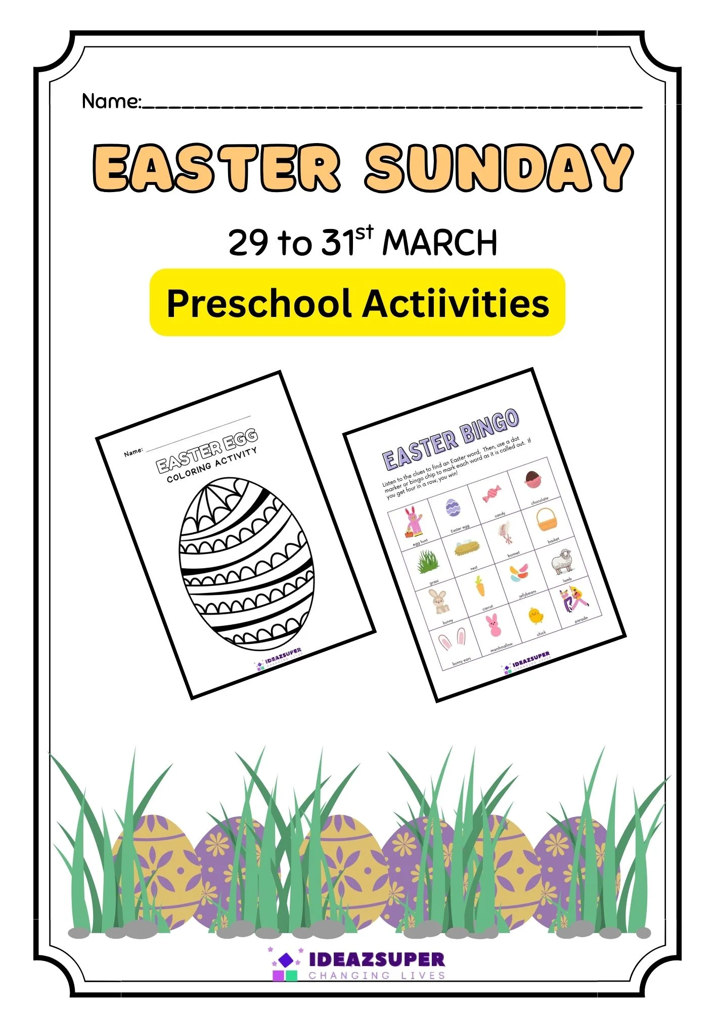 Easter Worksheets for Kids | Fun Easter Learning Printables - IdeazSuper